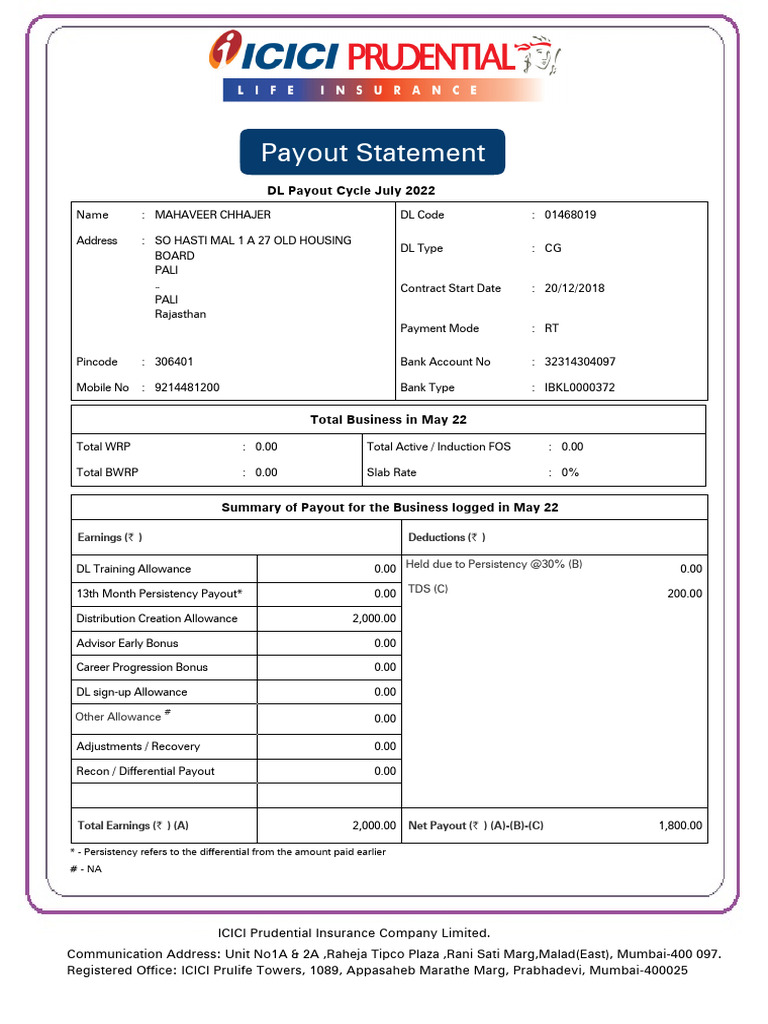 DL Monthly Payout Statement - 20250515112132 | PDF | Payments | Economies