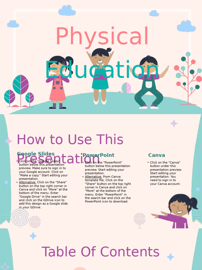 Physical Education Presentation | PDF | Microsoft Power Point | Software