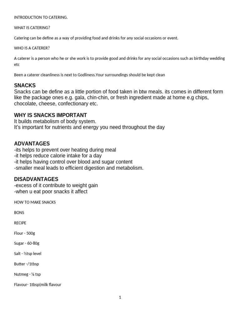 My Complete Handout | PDF | Foods | Hygiene