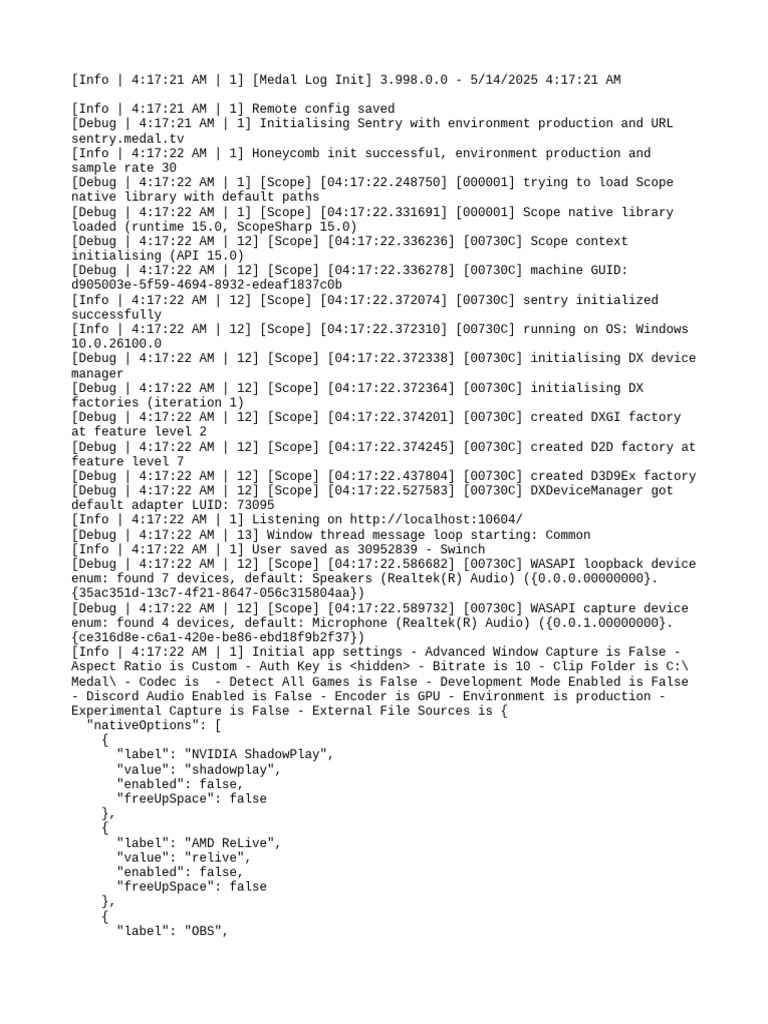 Medal Log 20250514 | PDF | File System | Computer File