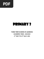 JHS 3 English Term 3 Scheme | PDF | Narrative | English Language