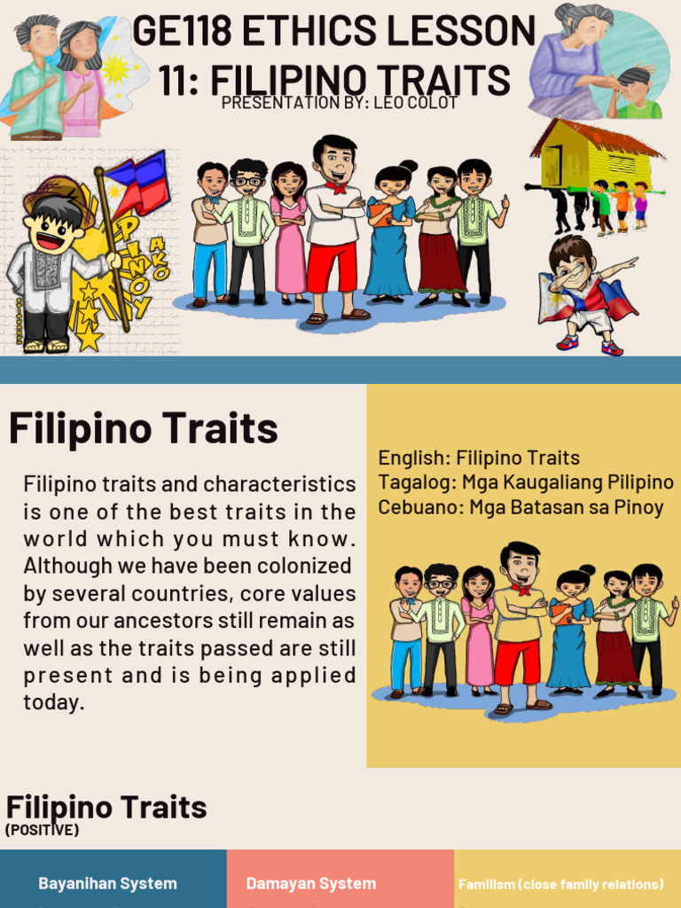 Ge118 Ethics Lesson 12 Filipino Traits | PDF | Procrastination ...