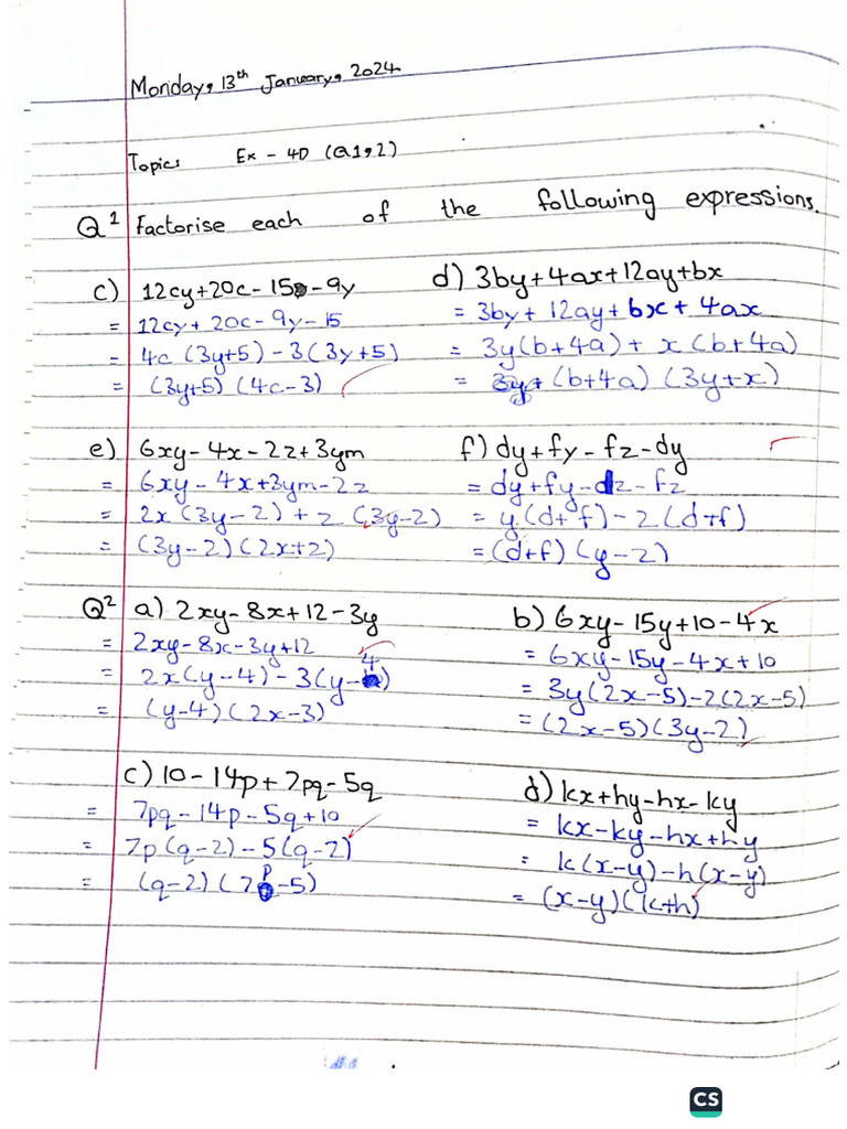 2nd Term Mathematics | PDF
