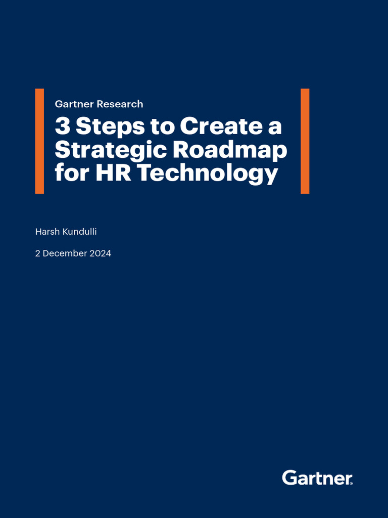3 Steps To Create A Strategic HR Technology Roadmap | PDF | Human ...