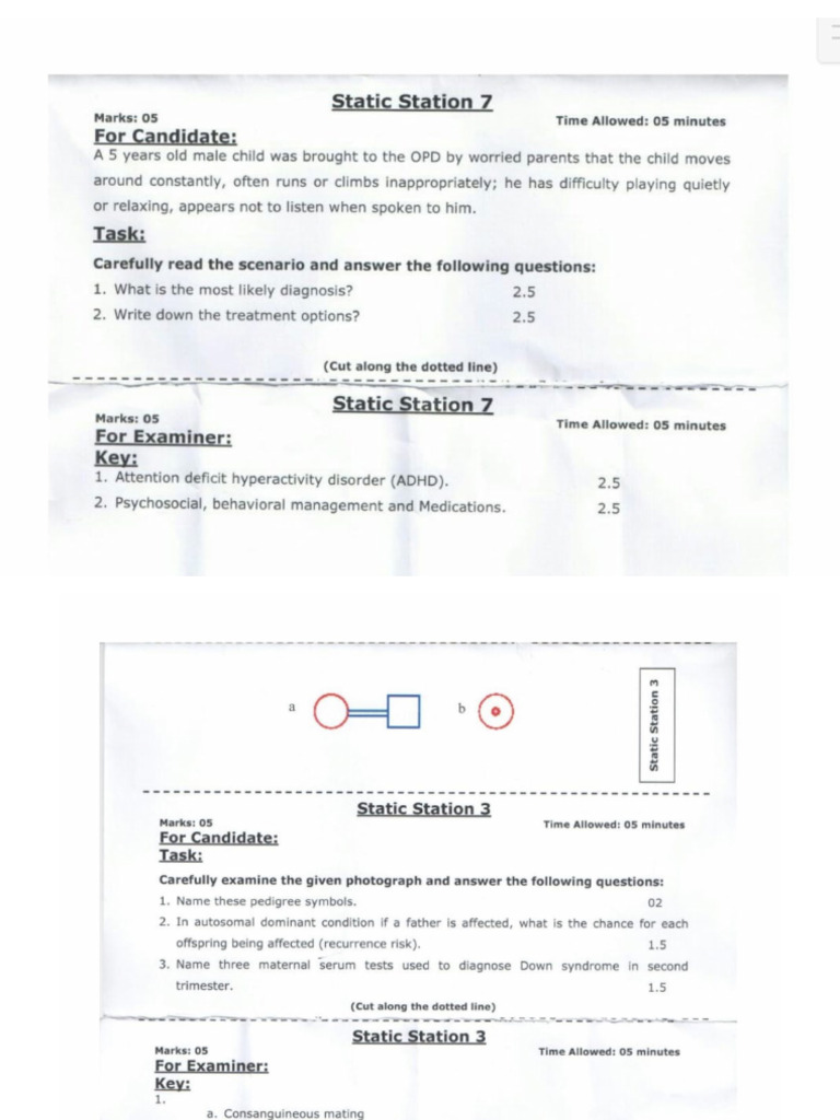 Paeds OSPE Batch 22 + 23 | PDF