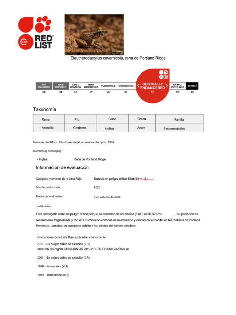 Rana de Portland Ridge | PDF