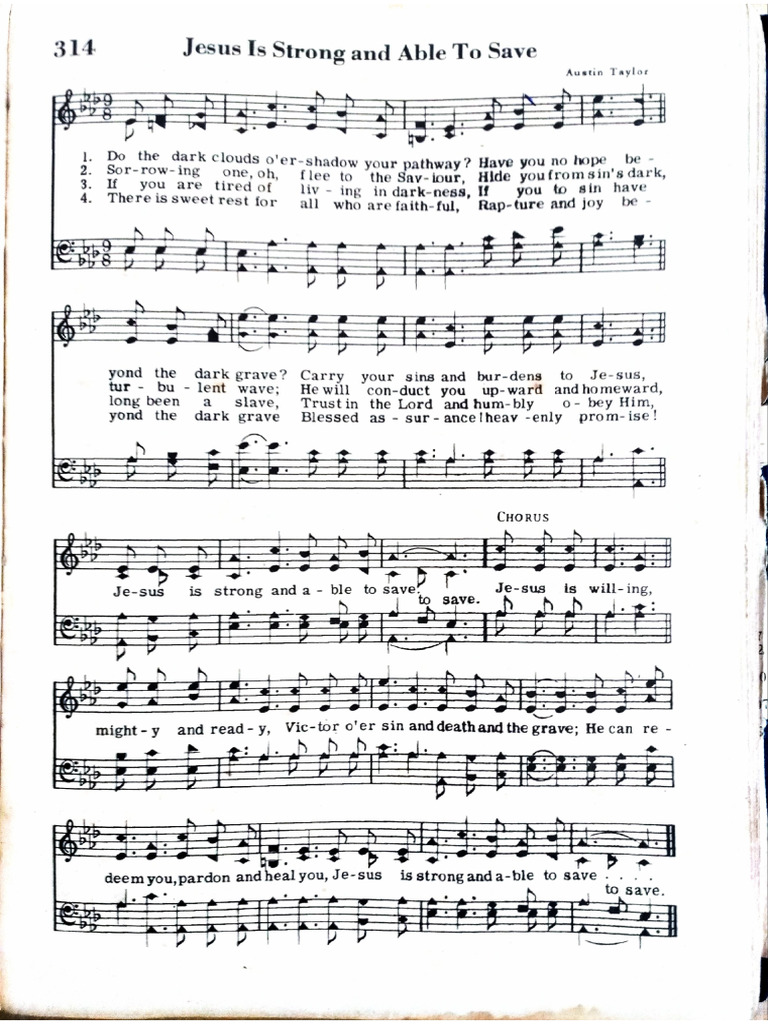 Jesus Strong and Able To Save | PDF