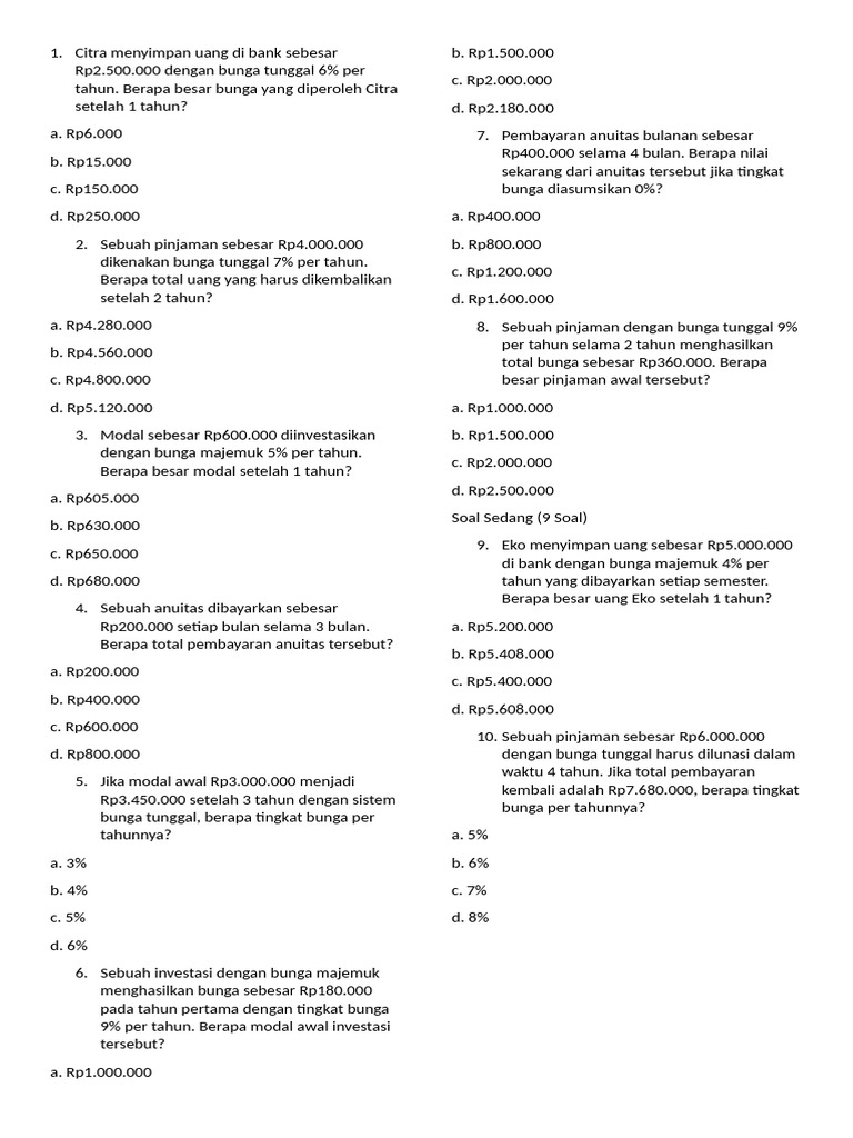 Latihan Uas 2025 1 | PDF