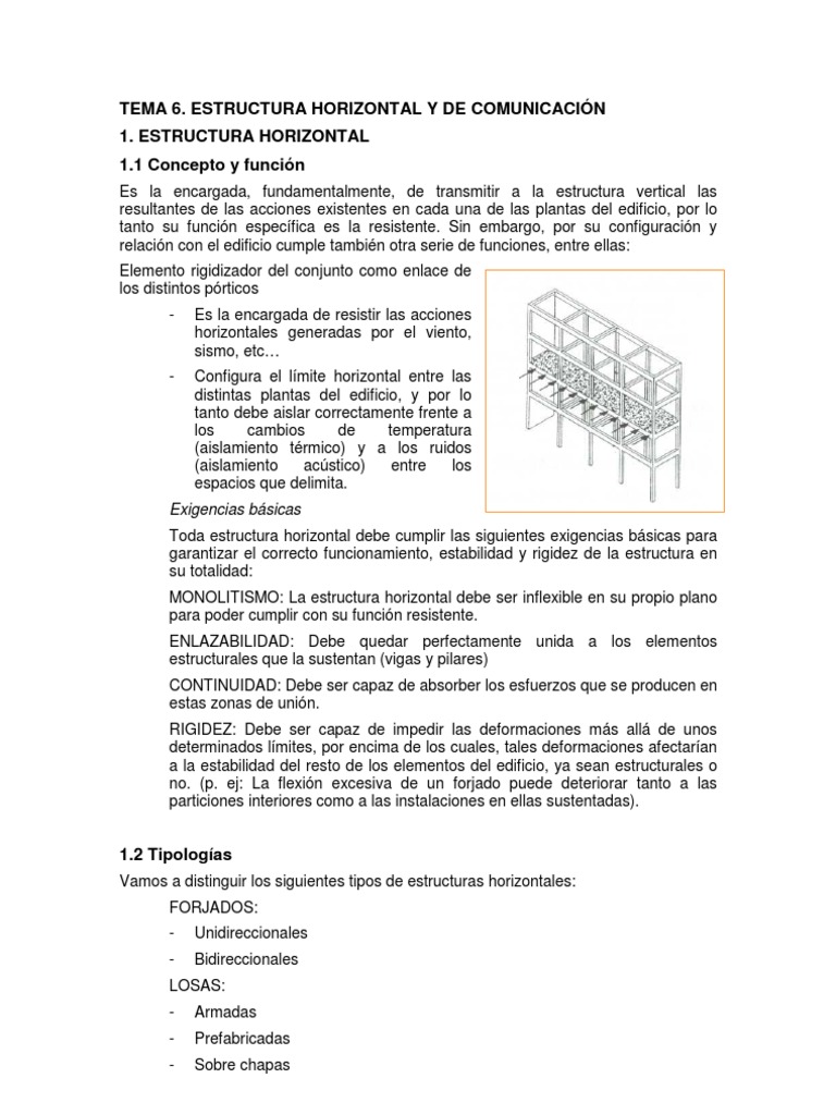 Estructuras Horizontales en Edificación | PDF | Ingeniería estructural ...