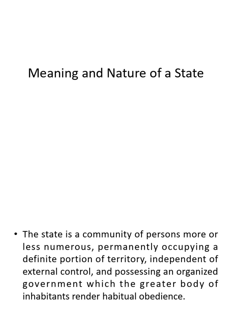Understanding the Nature of a State | PDF | Sovereignty | Feudalism