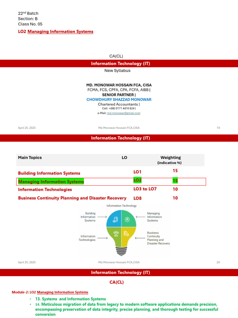LO2 - CA (CL) - IT - (New) - 22nd Batch (Section-B) - by MD - Monowar ...