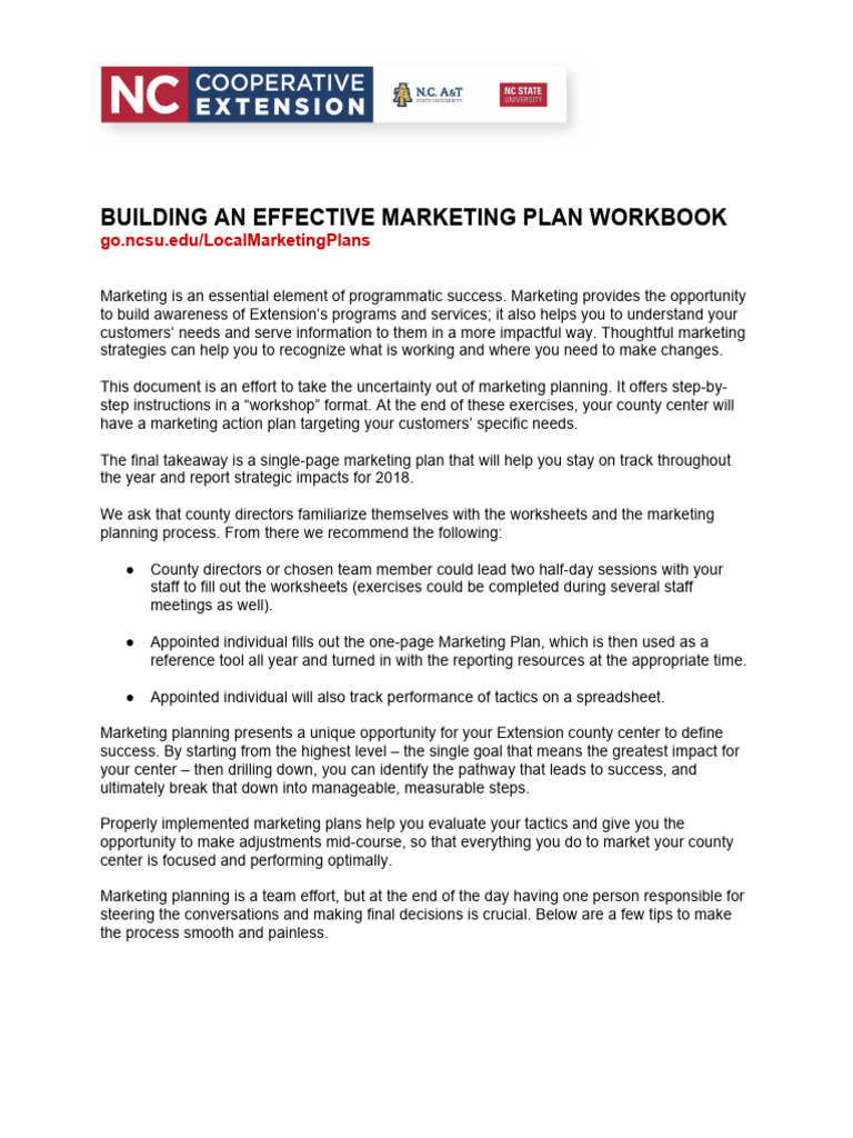 Urban Sample Local Marketing Plan NCCE | PDF | Marketing | Marketing ...