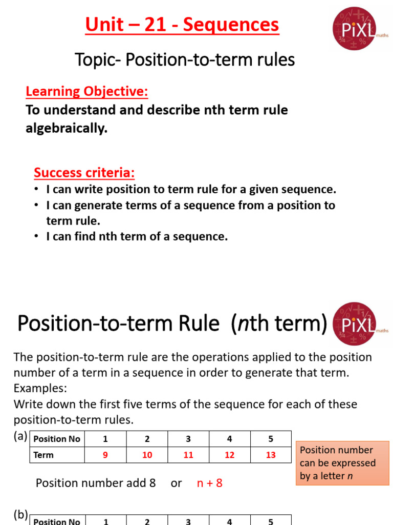GR 6 - MATH T3 WK 4 P5&6 (NTH Term) | PDF | Numbers | Mathematics