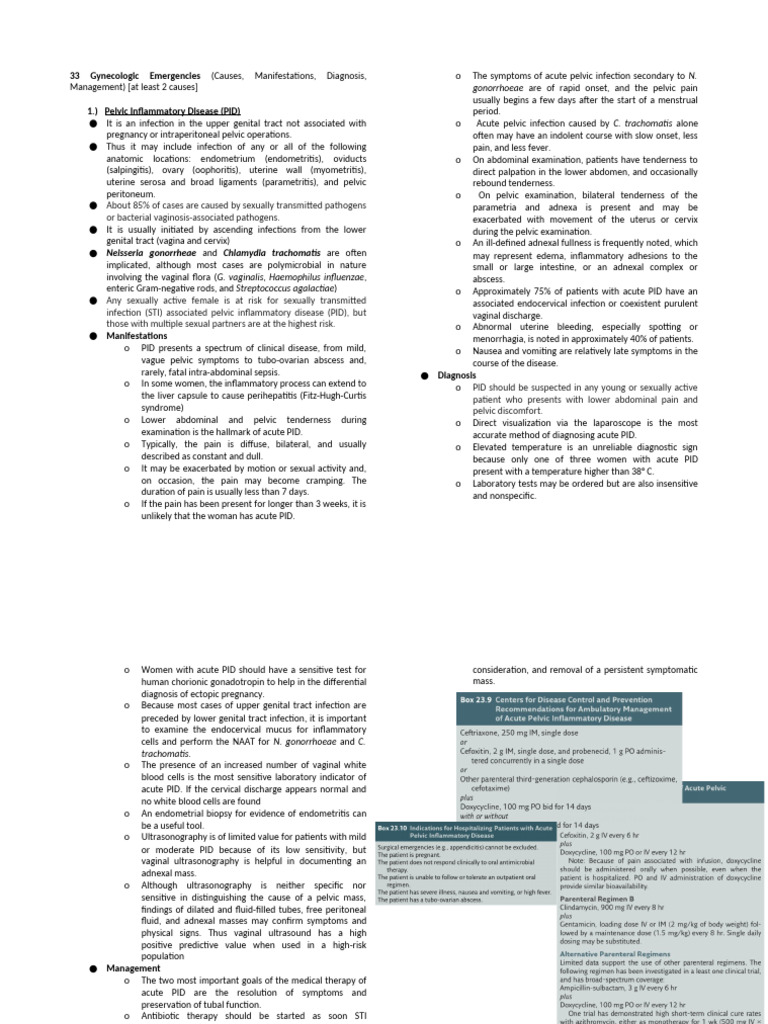 33 Gynecologic Emergencies (Mordenotes) | PDF | Human Reproduction ...