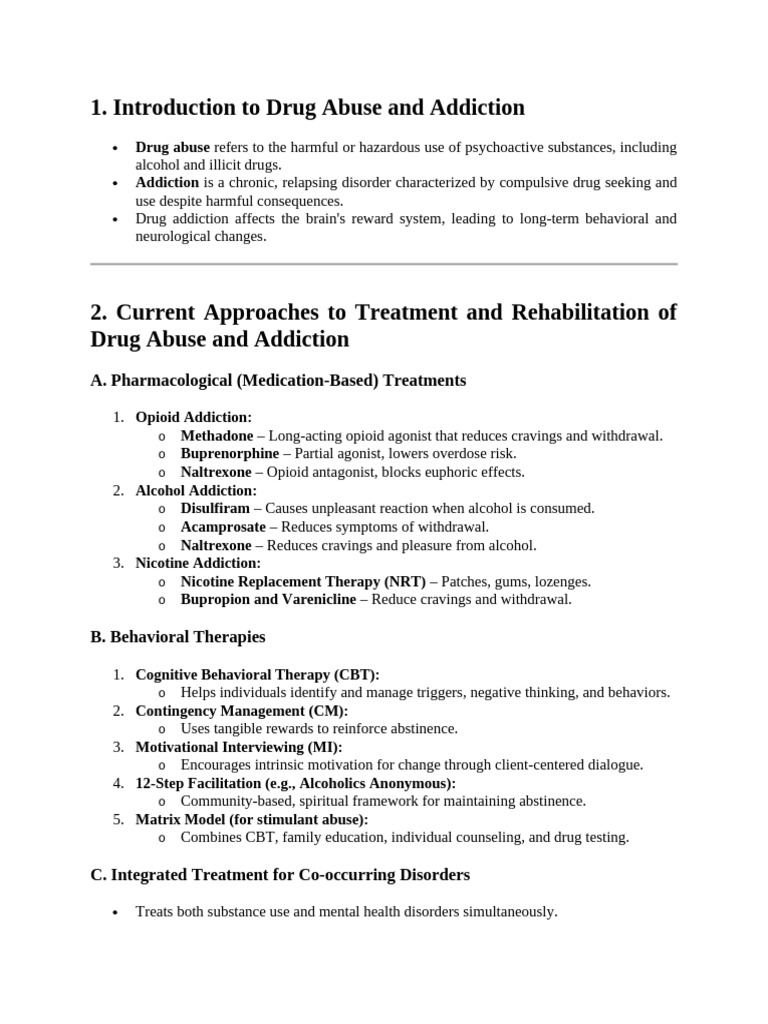 Drug Abuse and Addiction | PDF | Opioid Use Disorder | Addiction