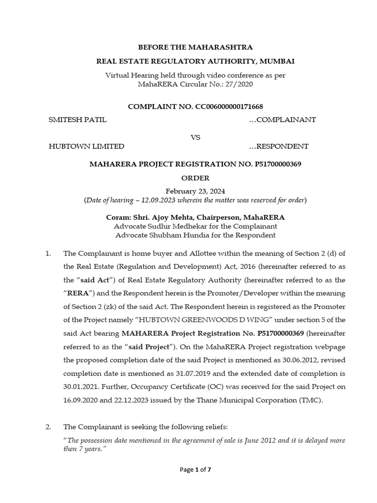 RERA | PDF | Arbitration | Justice