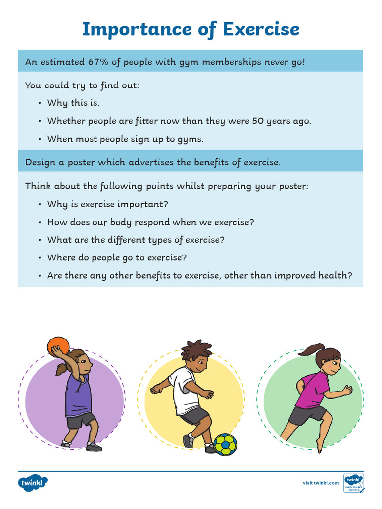 Importance of Exercise Activity Sheet Ver 1 | PDF