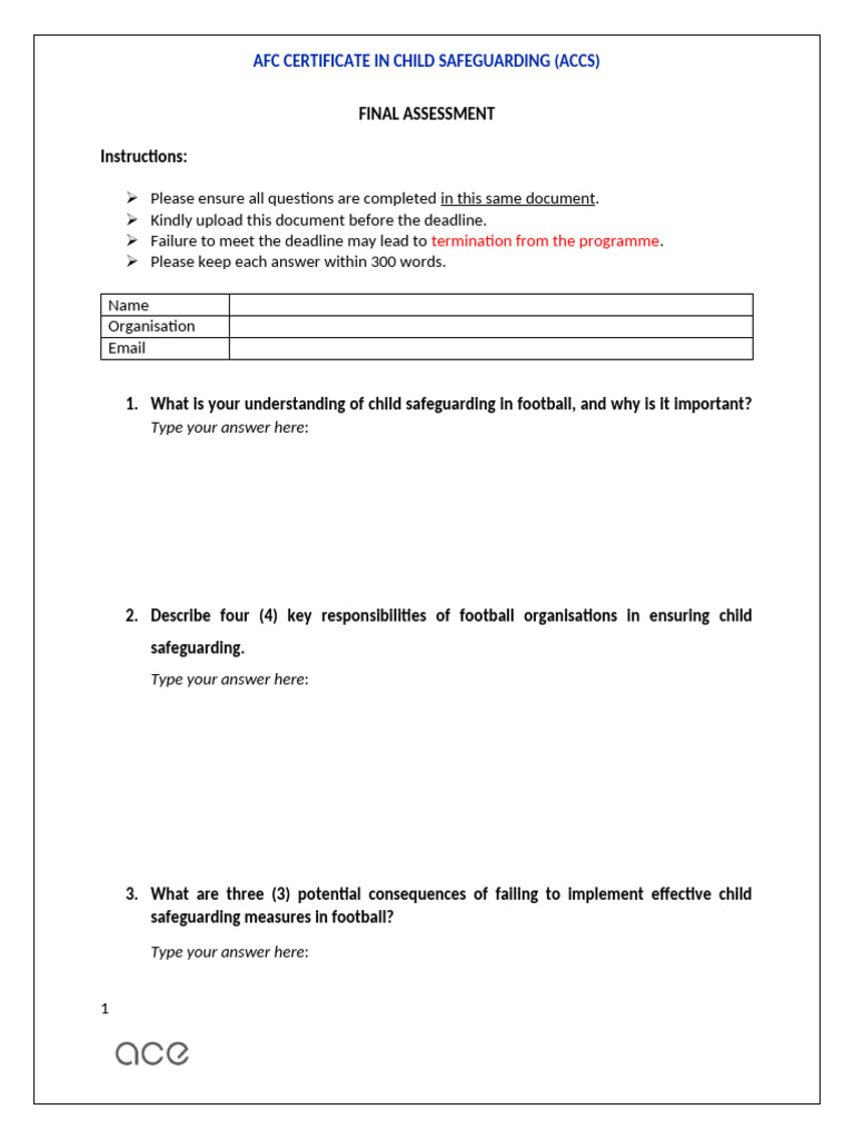 ACCS - Final Assessment | PDF