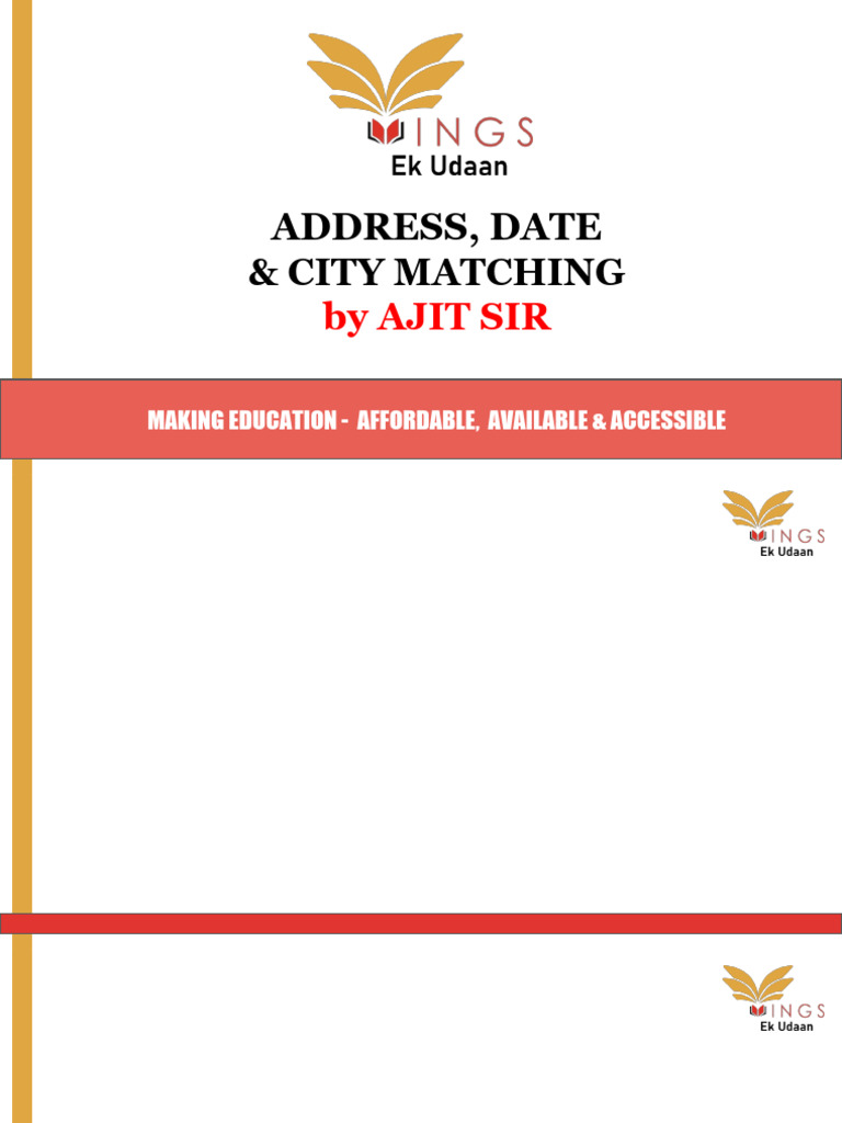 Address and Definition Matching Quiz | PDF | Lease | Landlord
