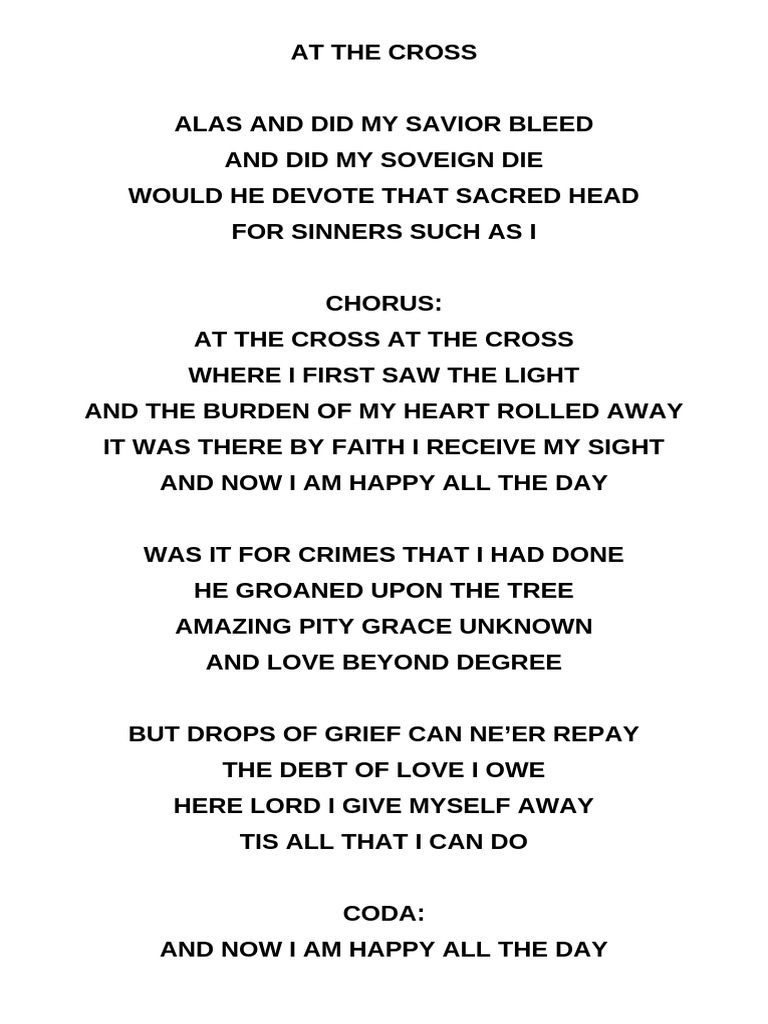 At The Cross | PDF