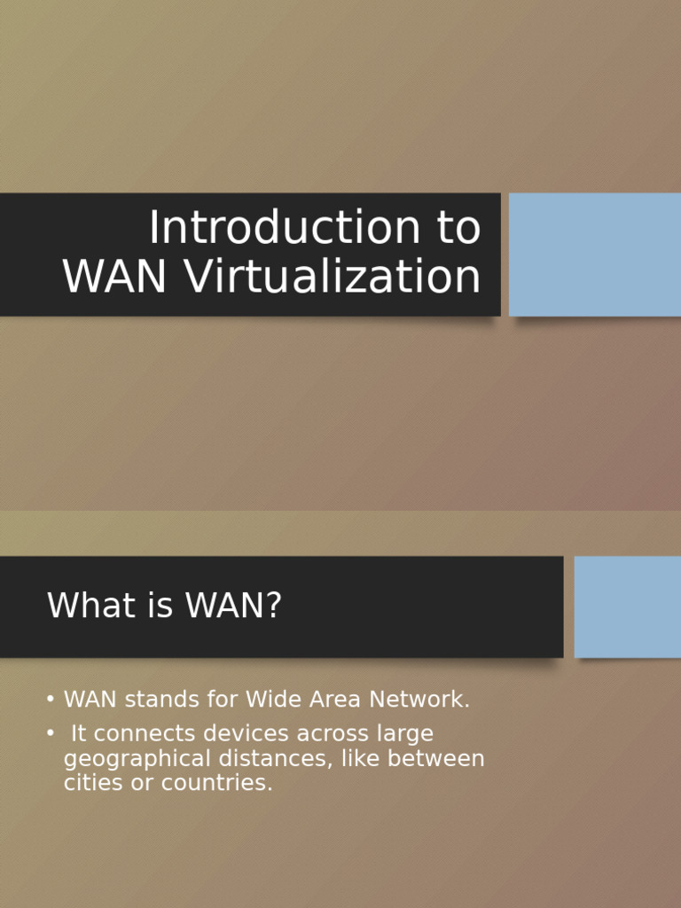 WAN Virtualization | PDF | Cloud Computing | Computer Network