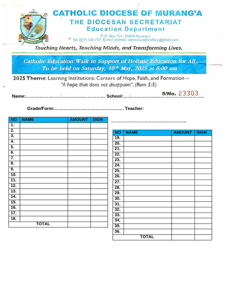 Maragi Donation Form | PDF