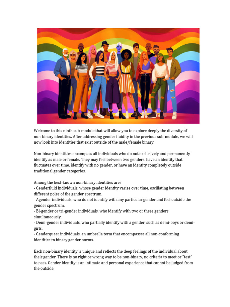 1.9 – Non-binary Identities | PDF | Gender | Gender Studies