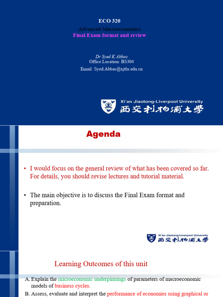 Week 13 Lecture - Finalexam | PDF | Macroeconomics | Inflation