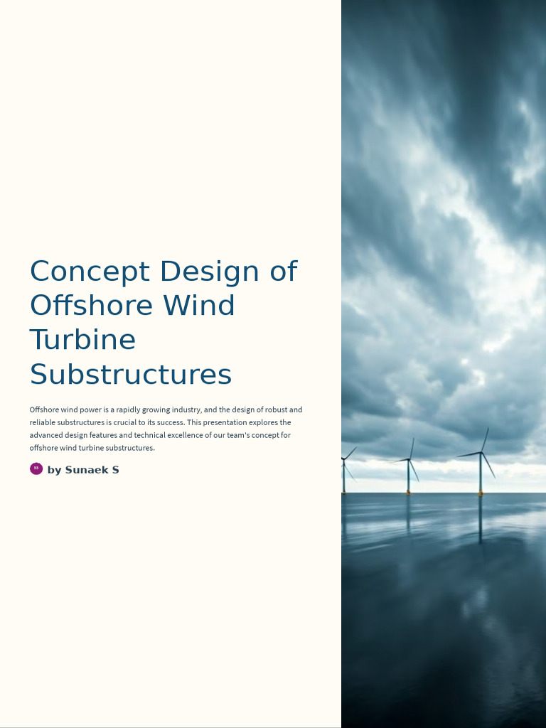 Concept Design Of Offshore Wind Turbine Substructures Pdf Offshore