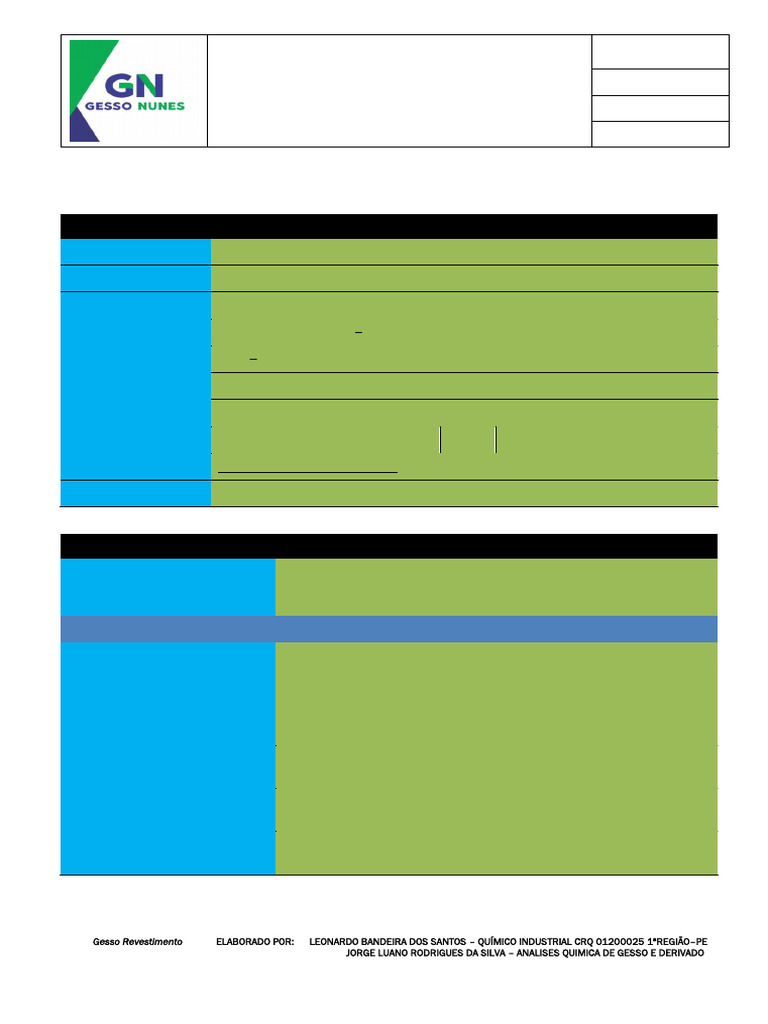 Fispq - Gesso - Gesso Nunes | PDF | Gesso
