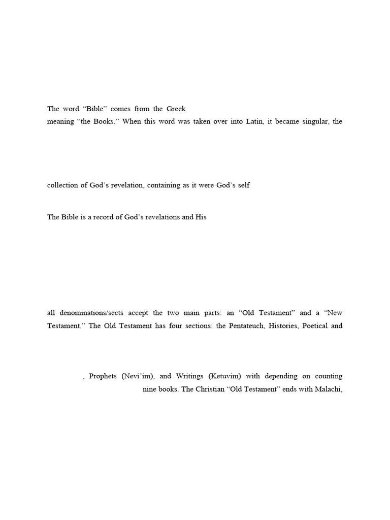 Introduction TO HOLY SCRIPTURE | PDF | Bible | New Testament