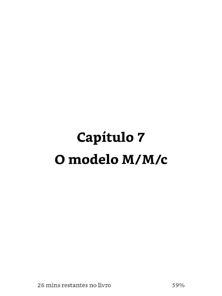 Capítulo 7 - Modelo M M C | PDF