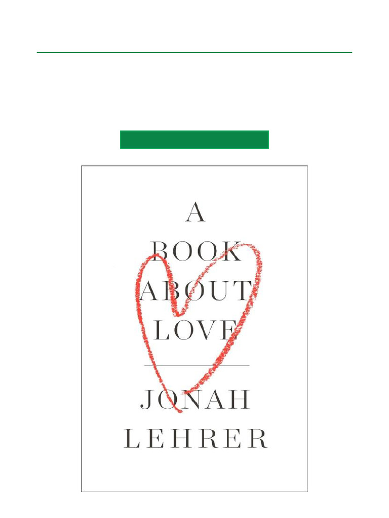 New Release A Book About Love Scribd Download | PDF