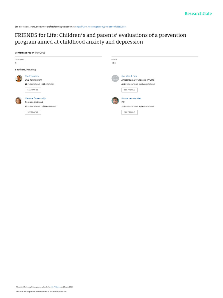 P - Structure, Reliability, and Validity of The Revised Child Anxiety ...