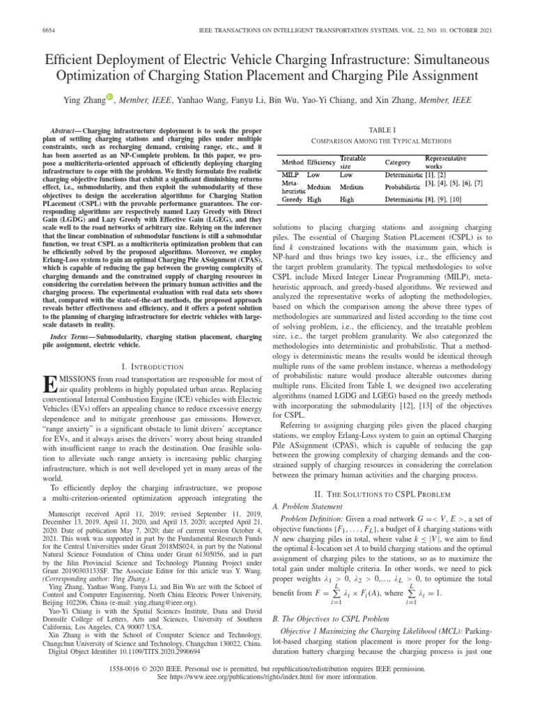 Efficient Deployment of Electric Vehicle Charging Infrastructure ...