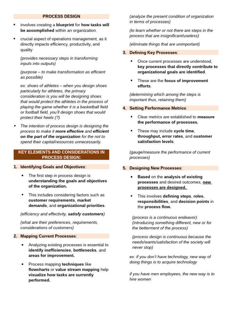 Process Design-Operations Management | PDF | Change Management ...