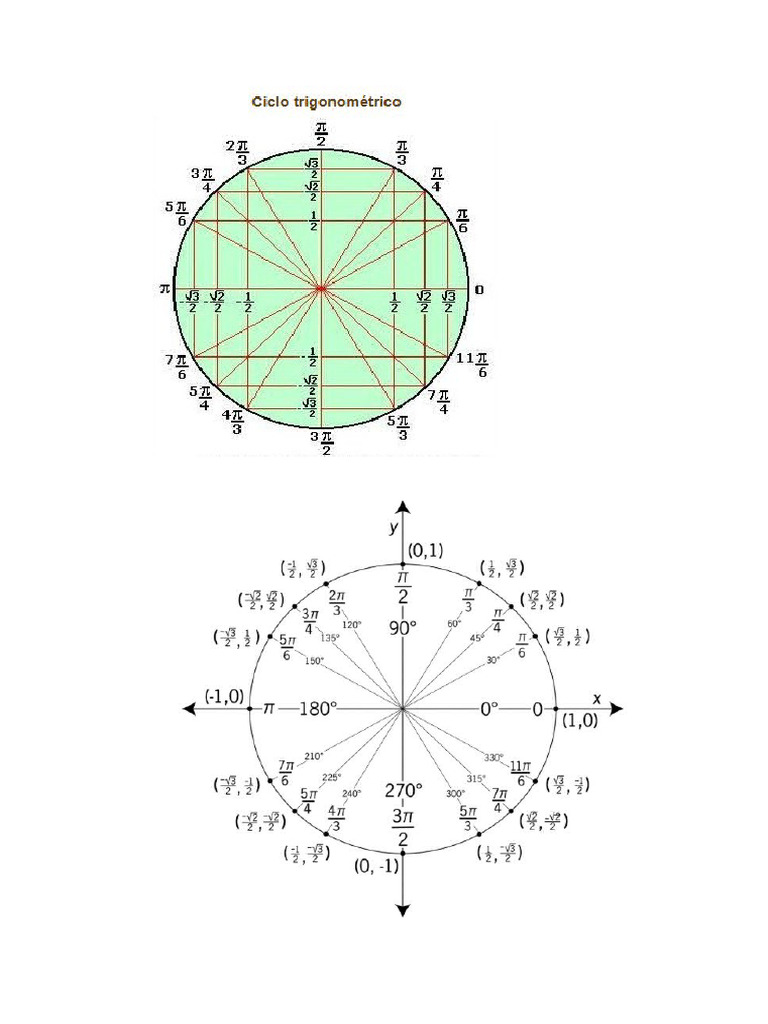 Circulo Trigonometrico | PDF