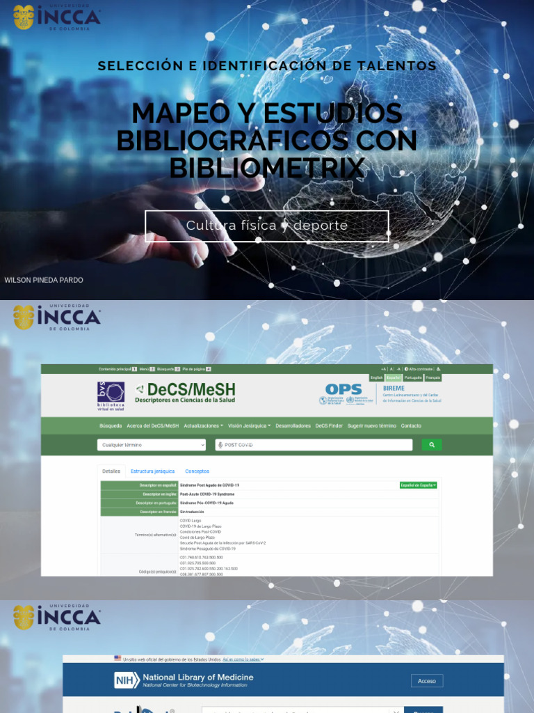 MAPEO Y ESTUDIOS BIBLIOGRAFICOS CON BIBLIOMETRIX - Wpinedap | PDF