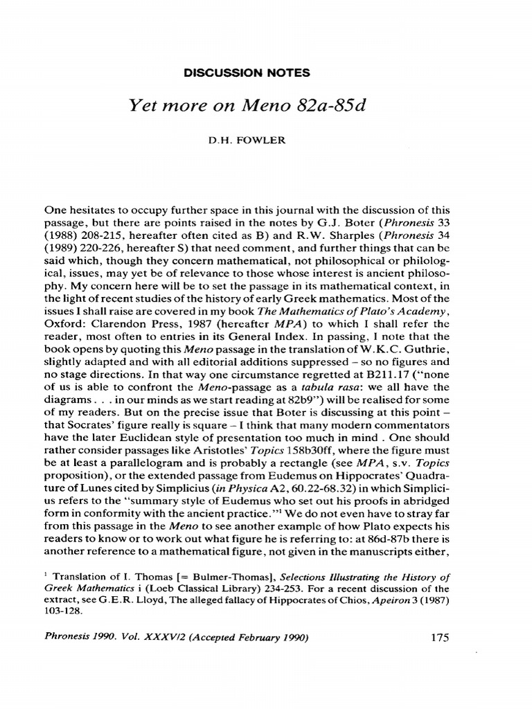 Yet More On Meno | PDF | Sphere | Triangle