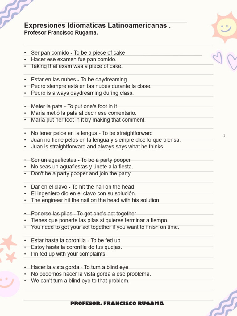 expresiones idiomaticas latinas | PDF