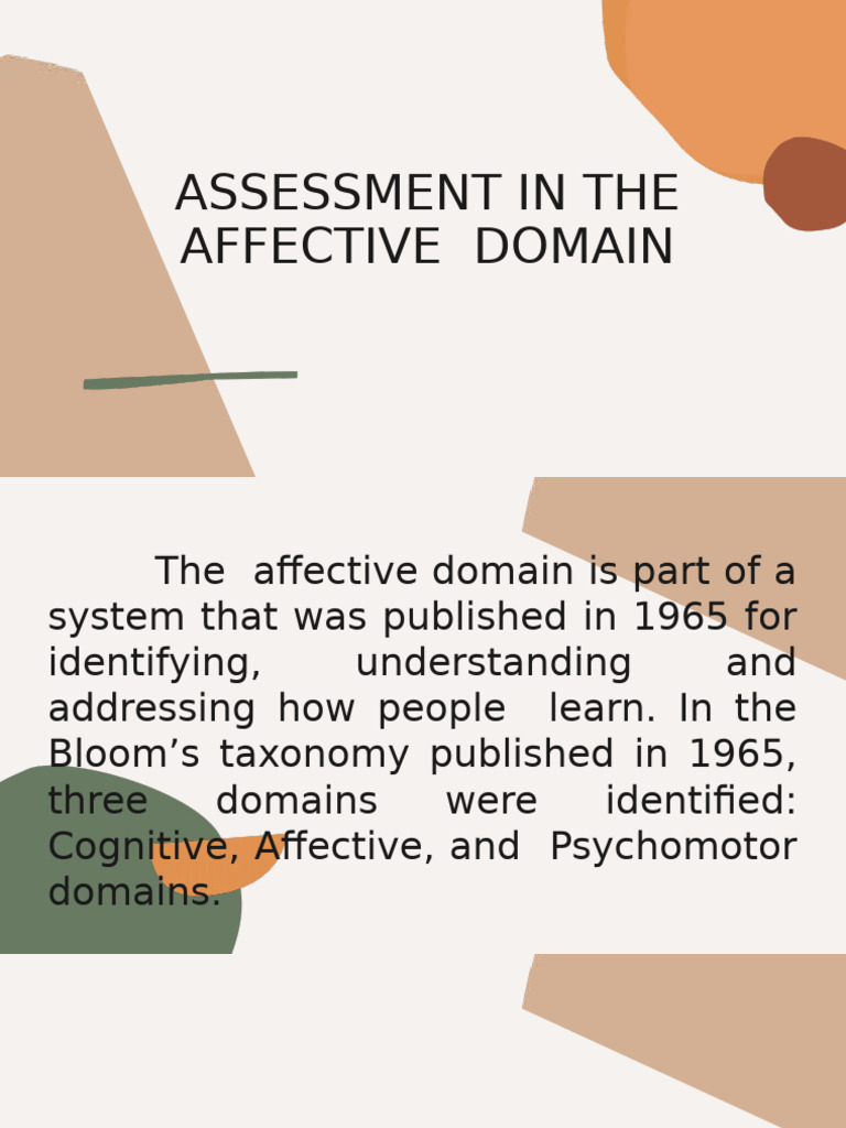 Assessment in the Affective Domain | PDF