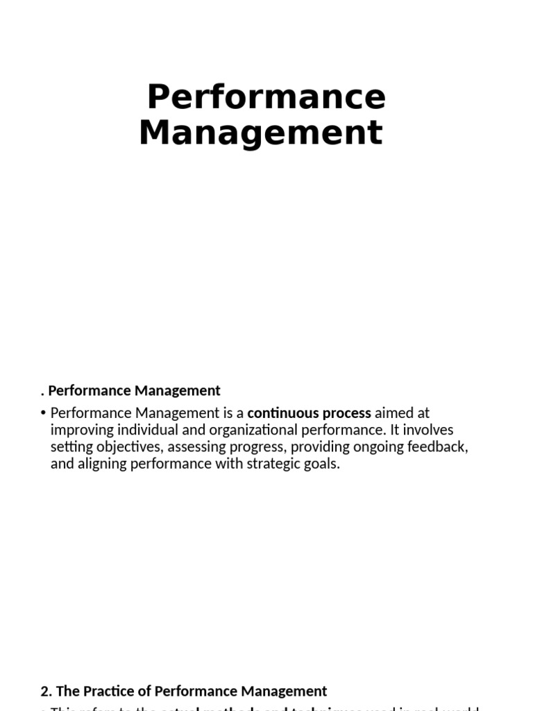 Performance Management Strategies Explained | PDF | Employee Retention ...