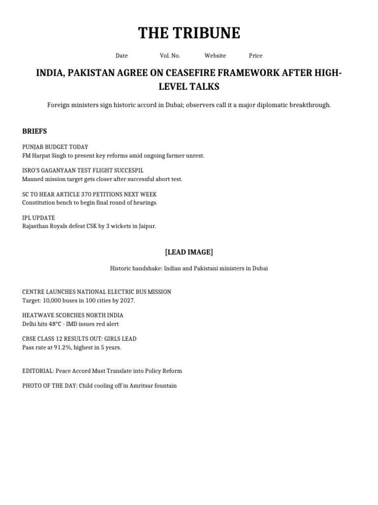 Tribune Layout | PDF