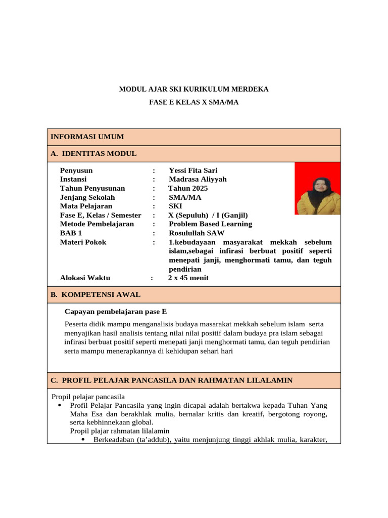 Modul Ski Kelas 10 | PDF