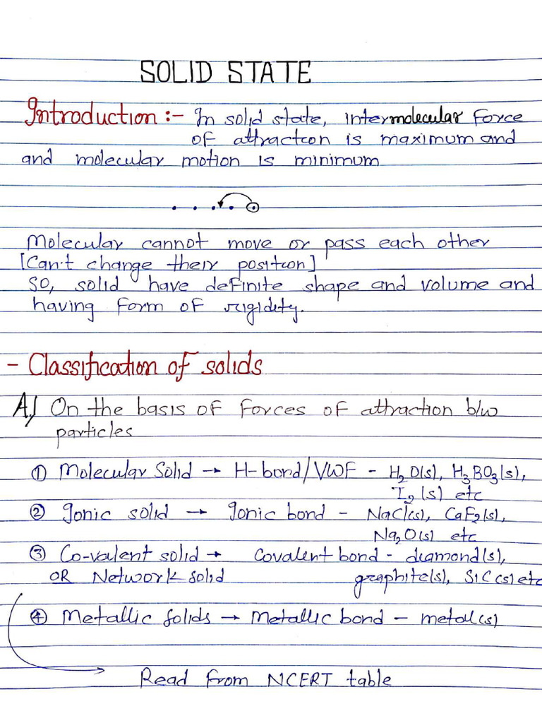 1. Solid State | PDF