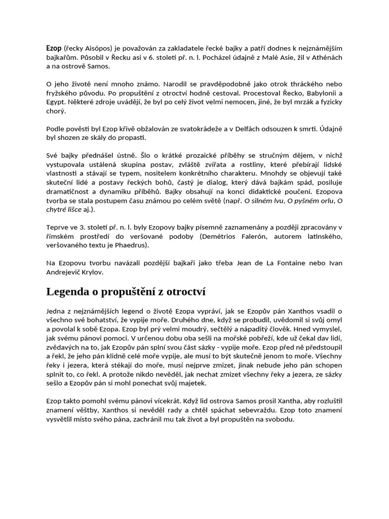 Ezop | PDF