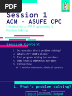 Copy of ICPC Assiut Newcomers Training | PDF | Control Flow | C++