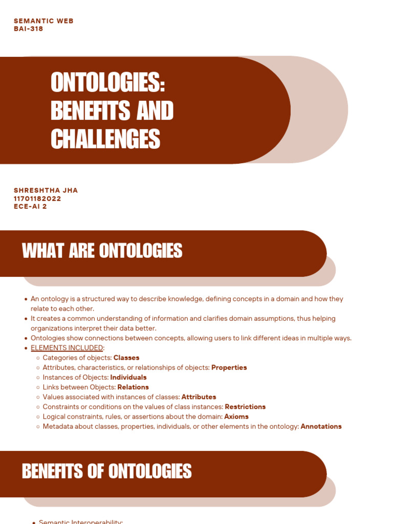 11701182022_Benefits and Challenges of Ontologies | PDF | Ontology (Information Science) | Semantics