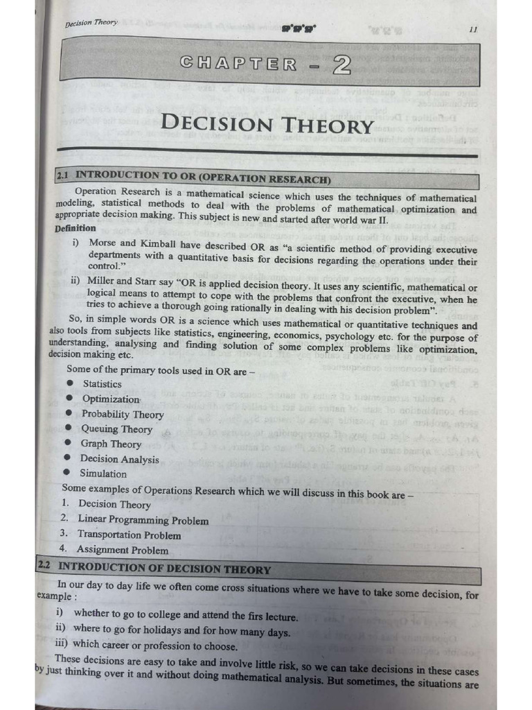 Decision Theory Notes | PDF